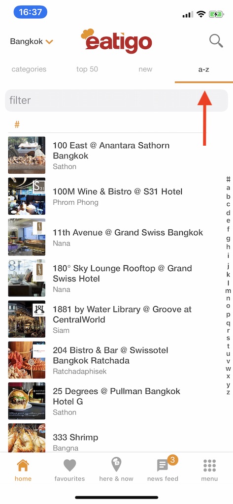 レストラン割引アプリ【eatigo】を使ってバンコクで50%OFFで食事をしてきた。